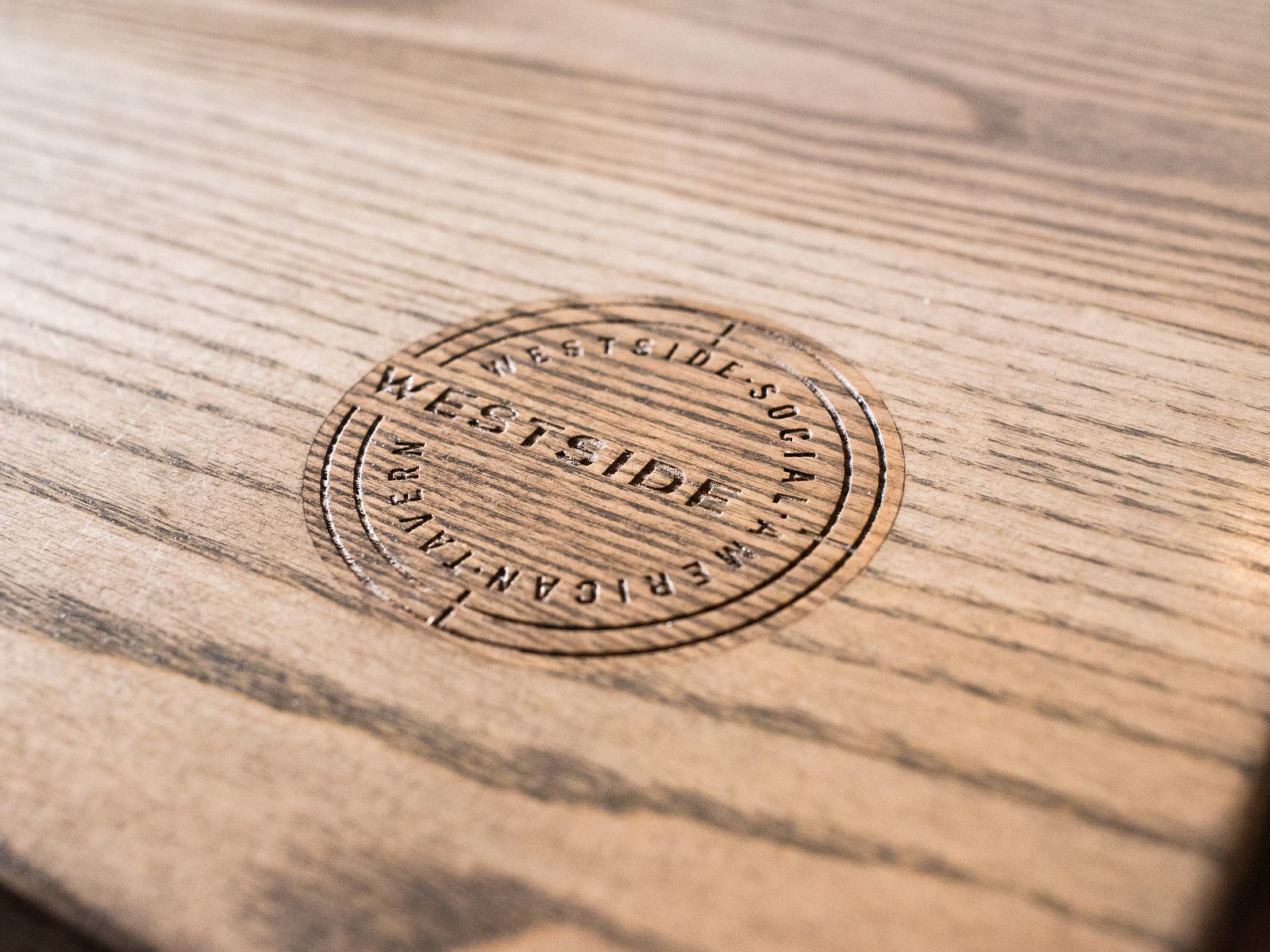 Westside Social Tavern - Table Laser Cut Logo Emblem by Katie VanFarowe ...