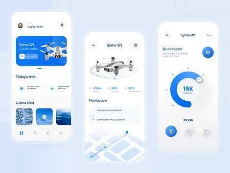 Futuristic UI designs, themes, templates and downloadable graphic ...