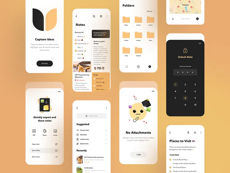 Browse thousands of Notes App images for design inspiration | Dribbble