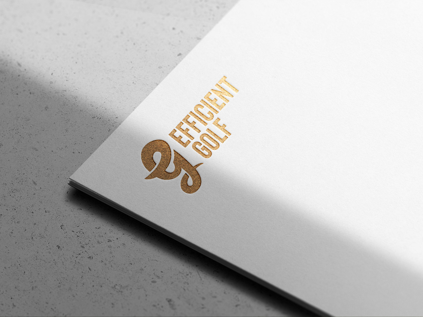 Efficient Golf branding by Mark Drever | Vitalic Design Co on Dribbble