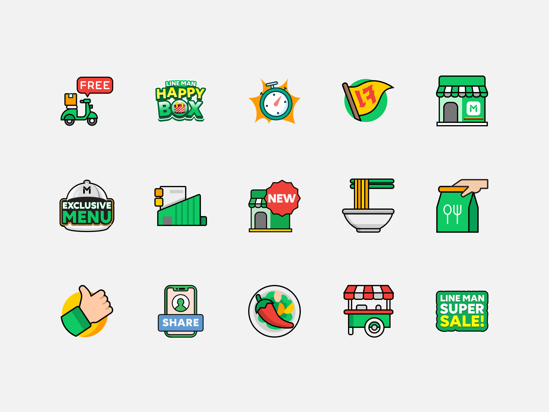 LINE MAN Icon by LINE MAN Wongnai on Dribbble