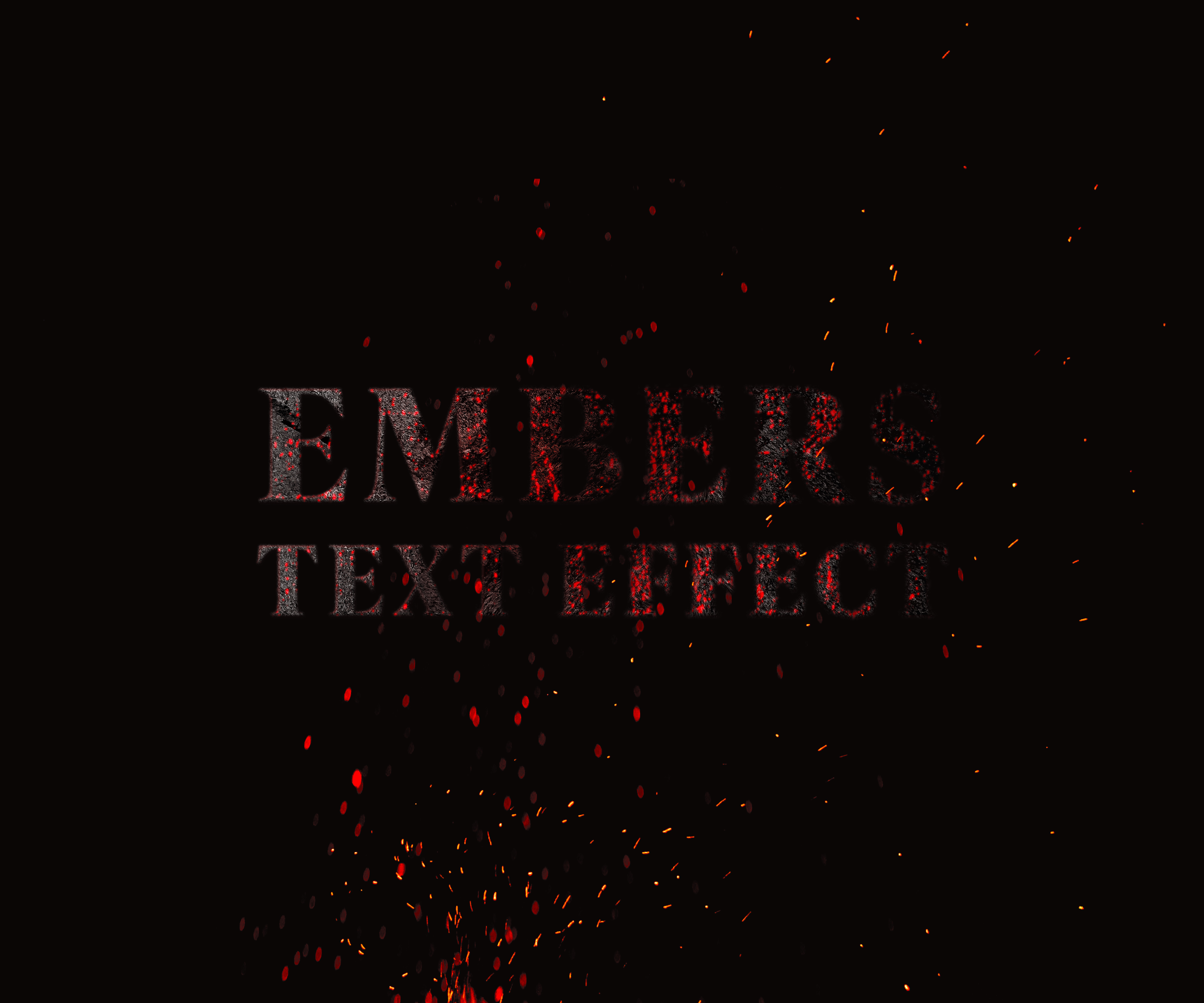 Embers Text Effect by Graphicsfuel on Dribbble
