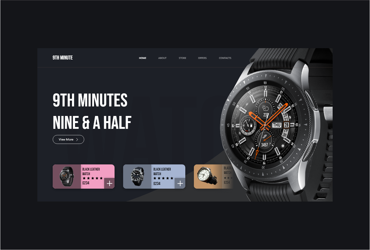 9th minute watch Design by Abdur-Rahman Manning on Dribbble