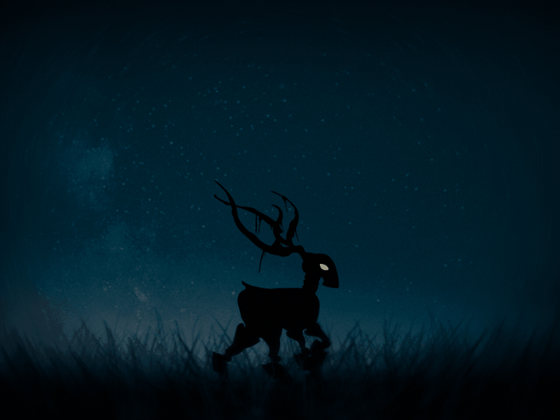 Deer Walk Cycle By Deer Running Motion Frames Silhouettes Vector