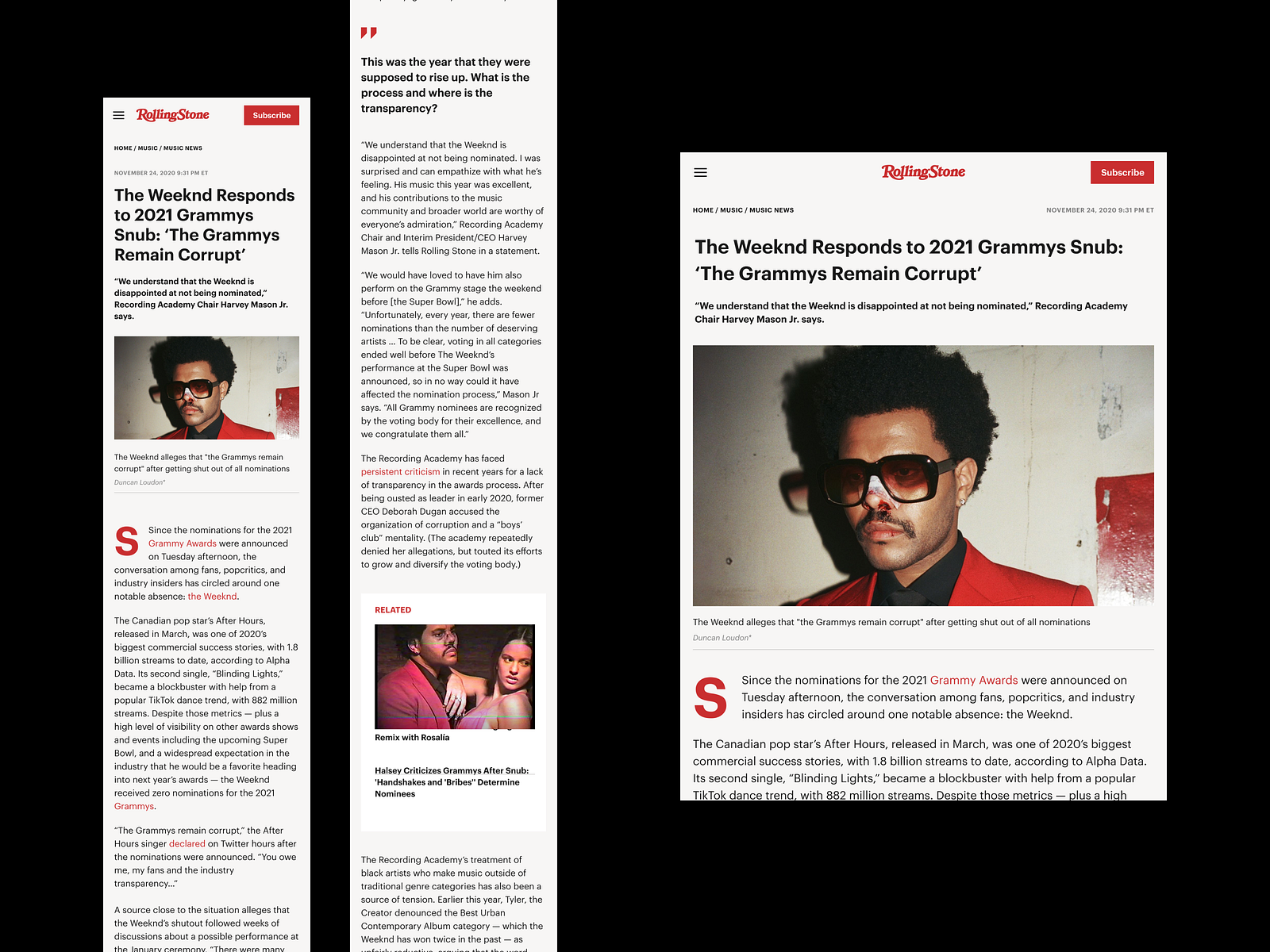 Rolling Stone Magazine Redesign Concept by Оlya Pisareva on Dribbble