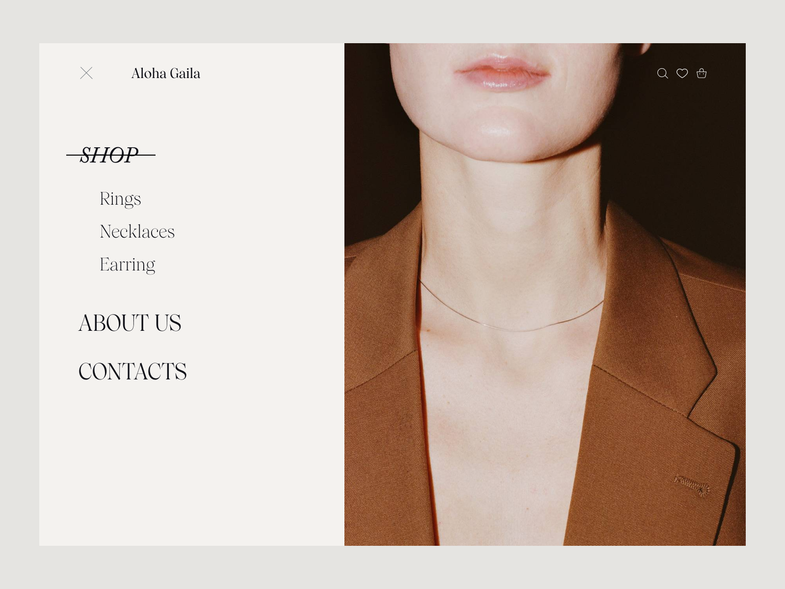 Menu for jewelry by Darya Osipova on Dribbble
