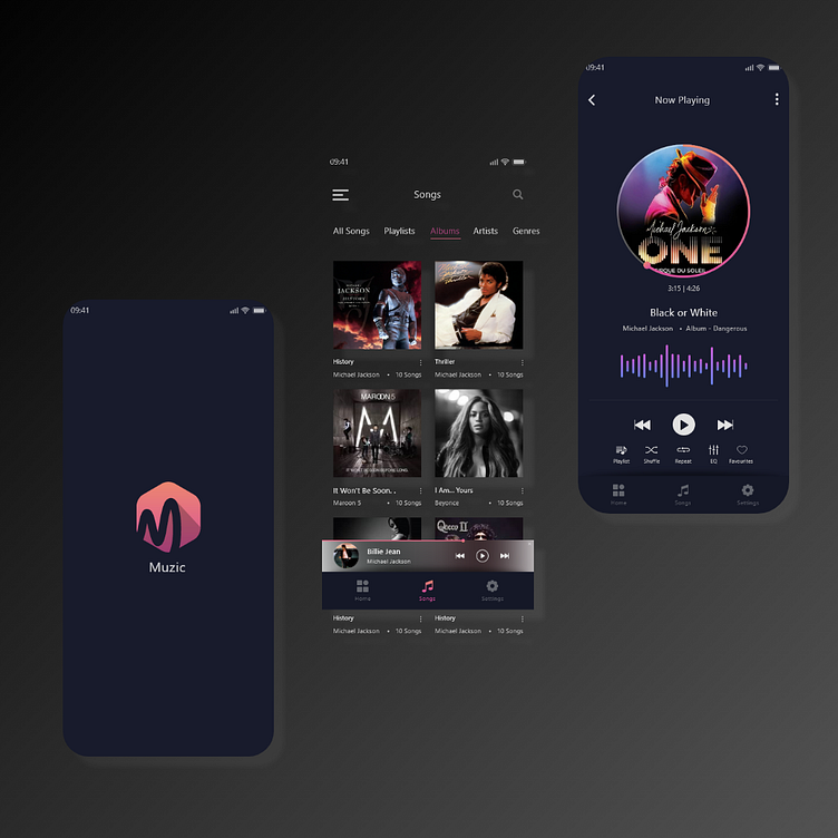 Music App UI Design by PRAVEEN KUMAR on Dribbble