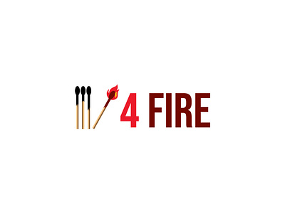 4 FIRE logo design by Fahim Khan | Brand Designer on Dribbble