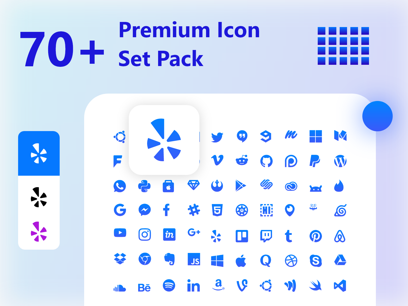 Premium Icon Set Pack v8 - Brand Logo Icon Set by Imran Chaudhary on ...