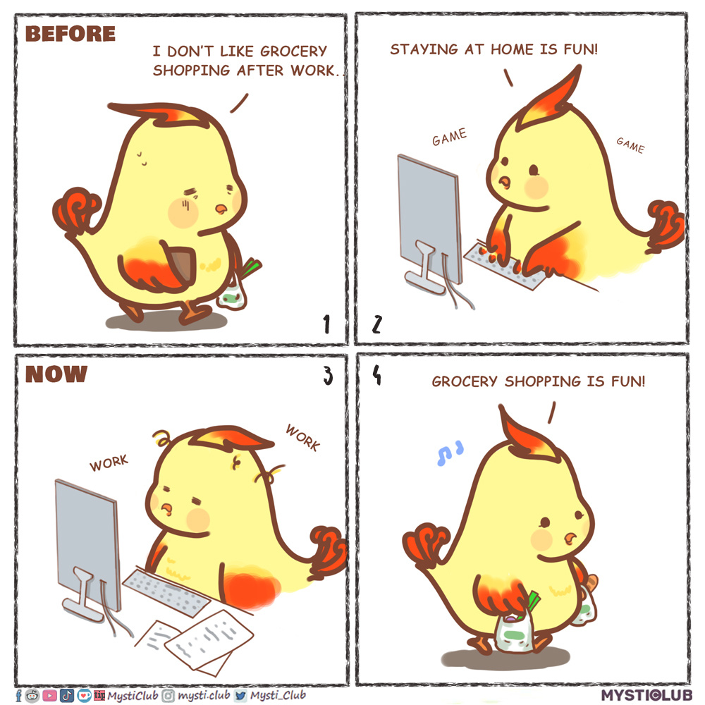 Work from home be like... by MystiClub on Dribbble