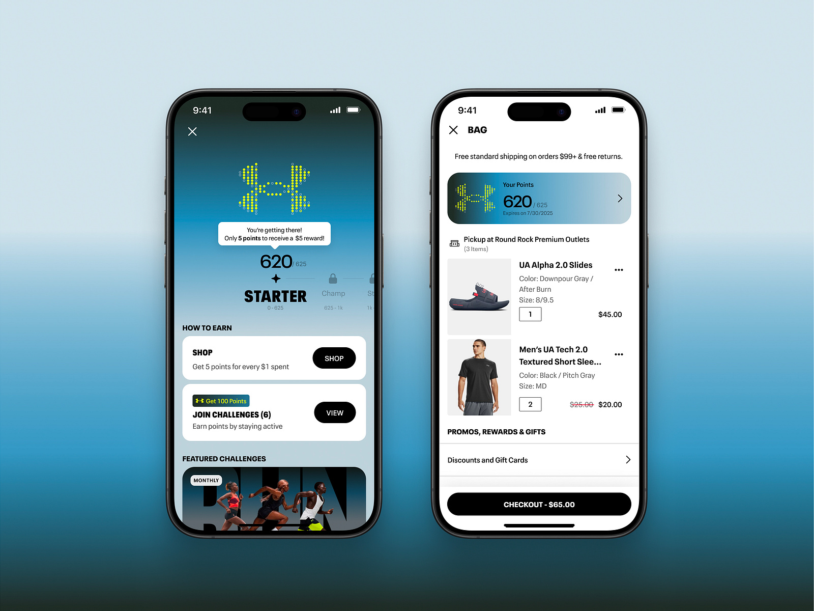 Under Armour - UI by Evan Place on Dribbble