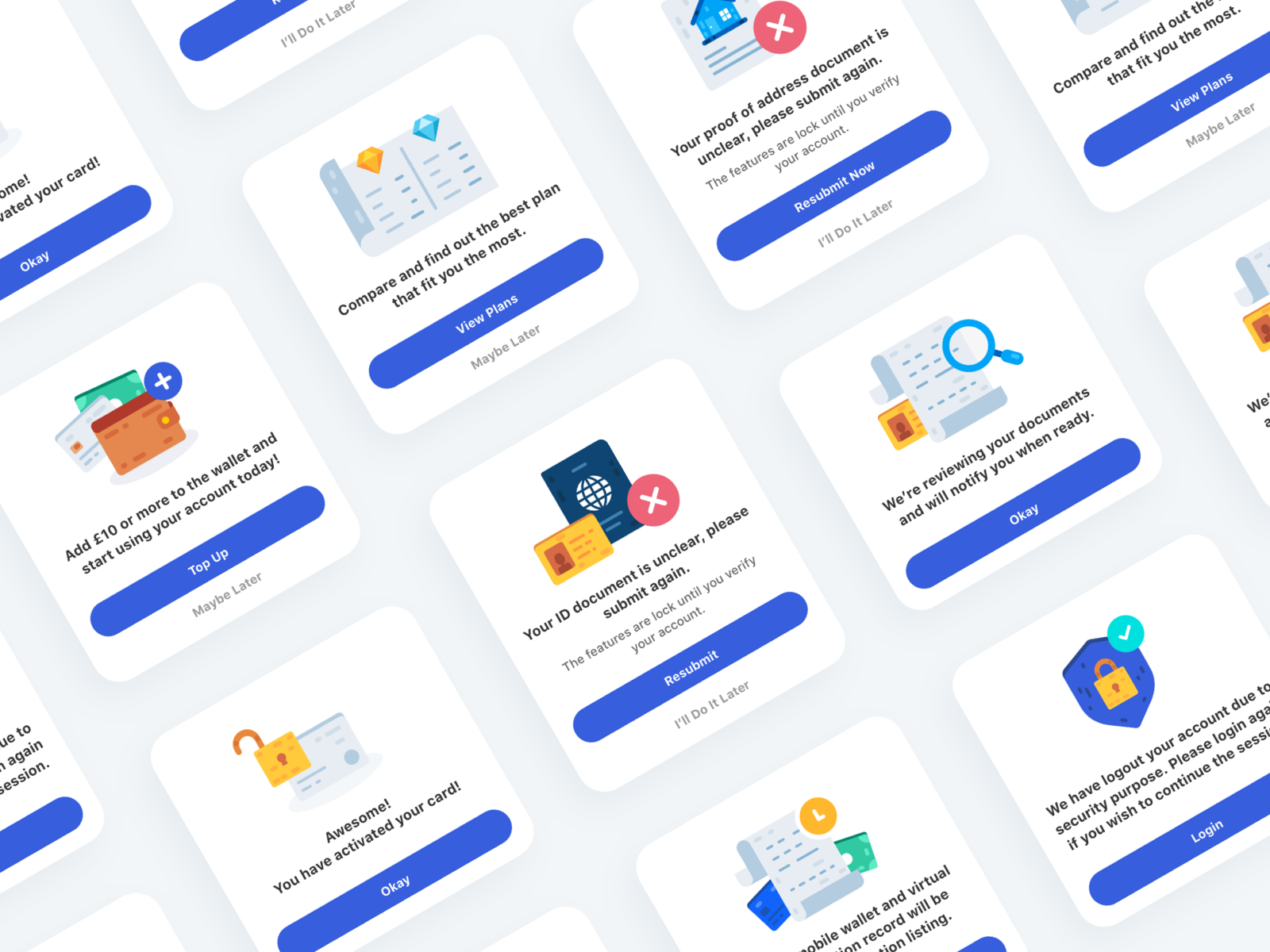 Dialogs UI by Moon Hui Lee on Dribbble