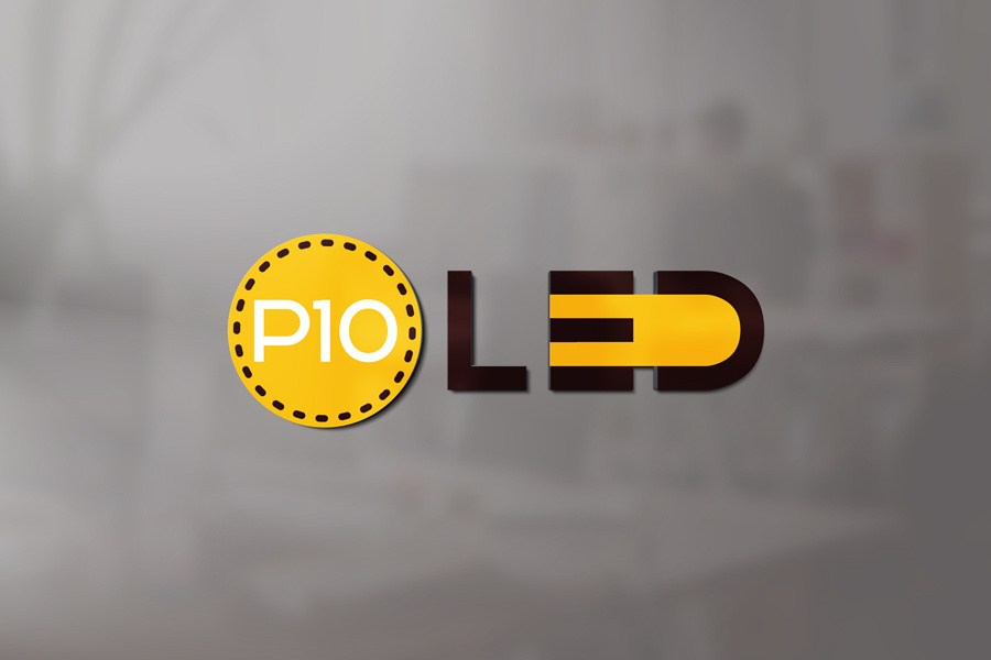 P10 Led - Logo design by Octavian Stroilescu on Dribbble