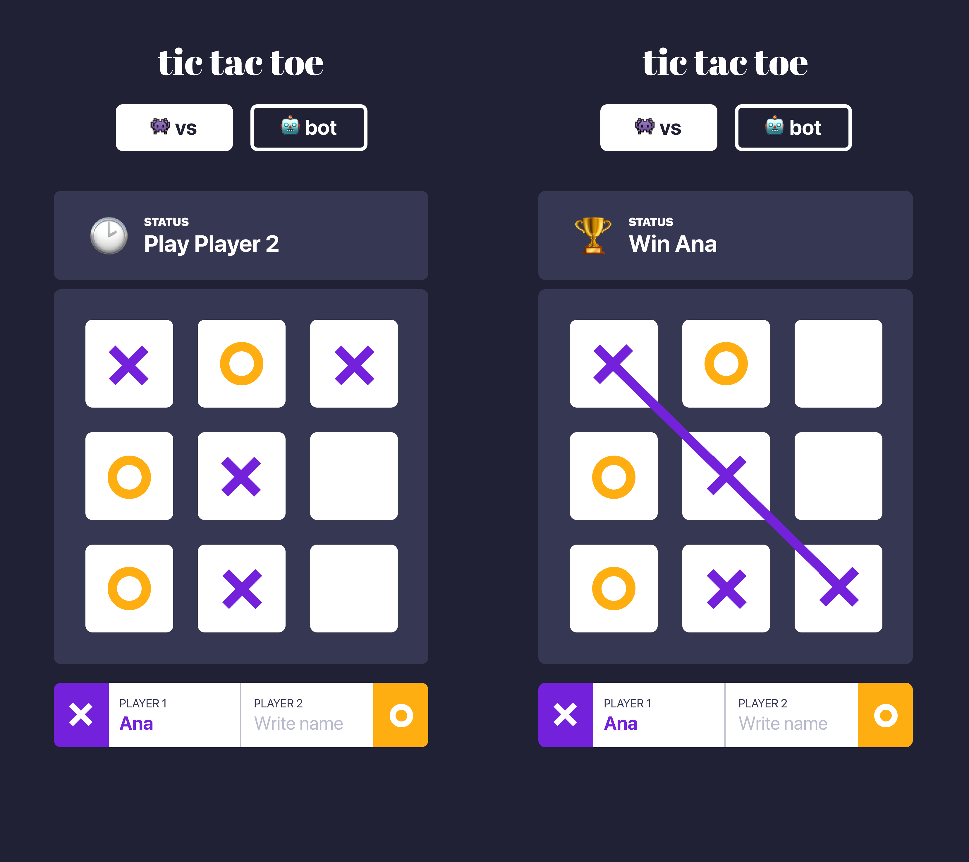 Game Tic Tac Toe by Edwin Gonzales M. on Dribbble