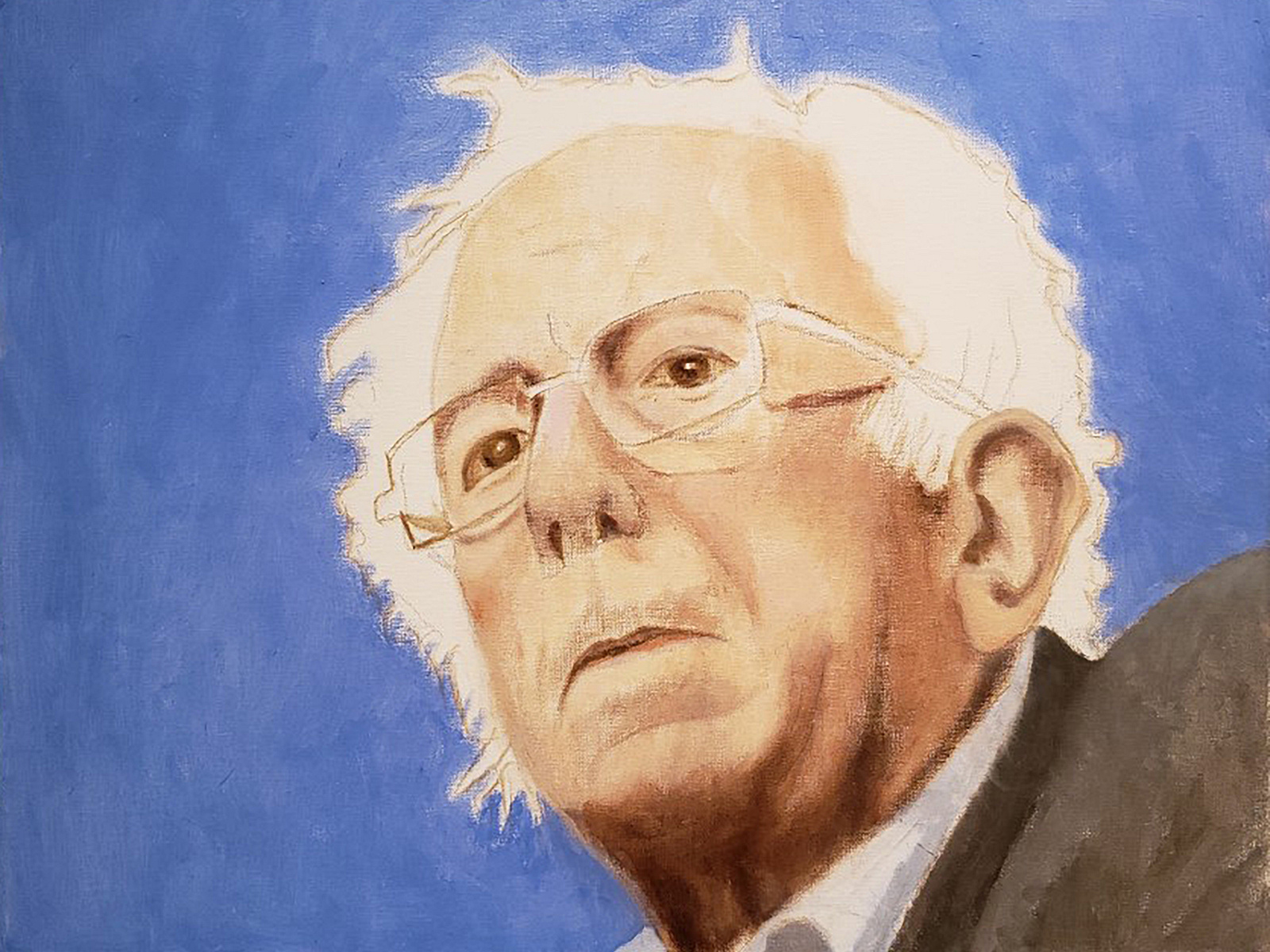 Bernie Sanders Portrait Painting by Nicole Jeffords on Dribbble