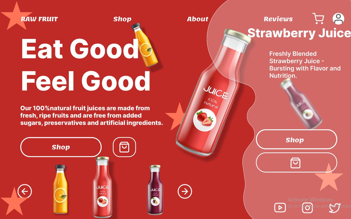 Fruit Juice Store by Figma by Joy Vukasu on Dribbble