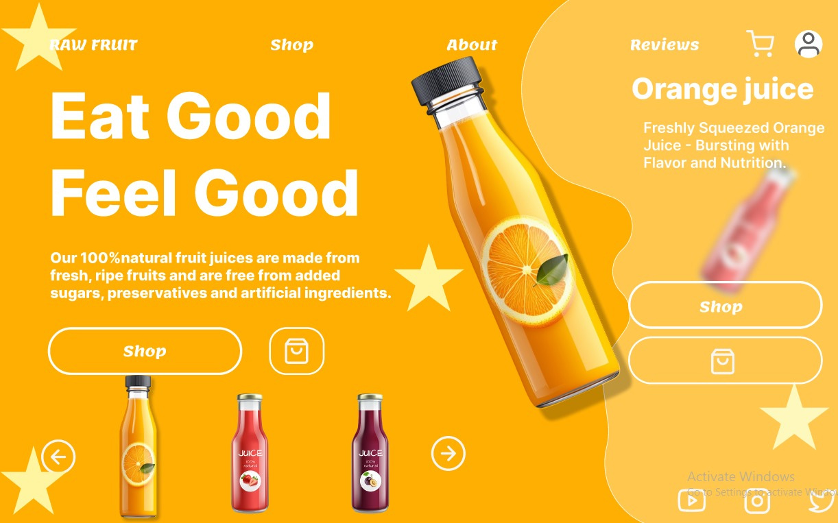 Fruit Juice Store by Figma by Joy Vukasu on Dribbble