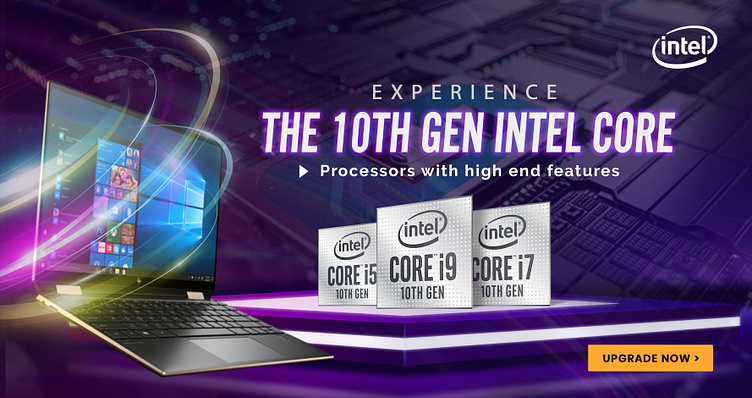 intel banner design by Dave Martins on Dribbble