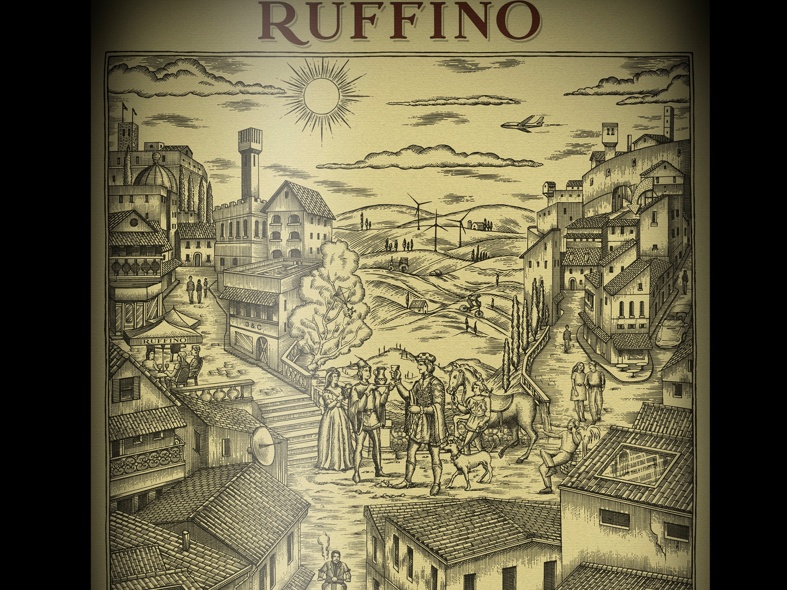 Ruffino Label Illustration by Steven Noble on Dribbble