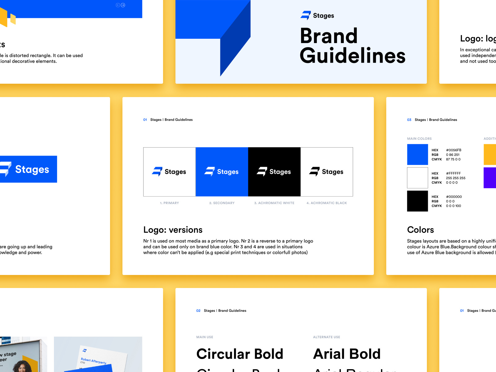 Stages Brand Guidelines by Maria Brilkova on Dribbble