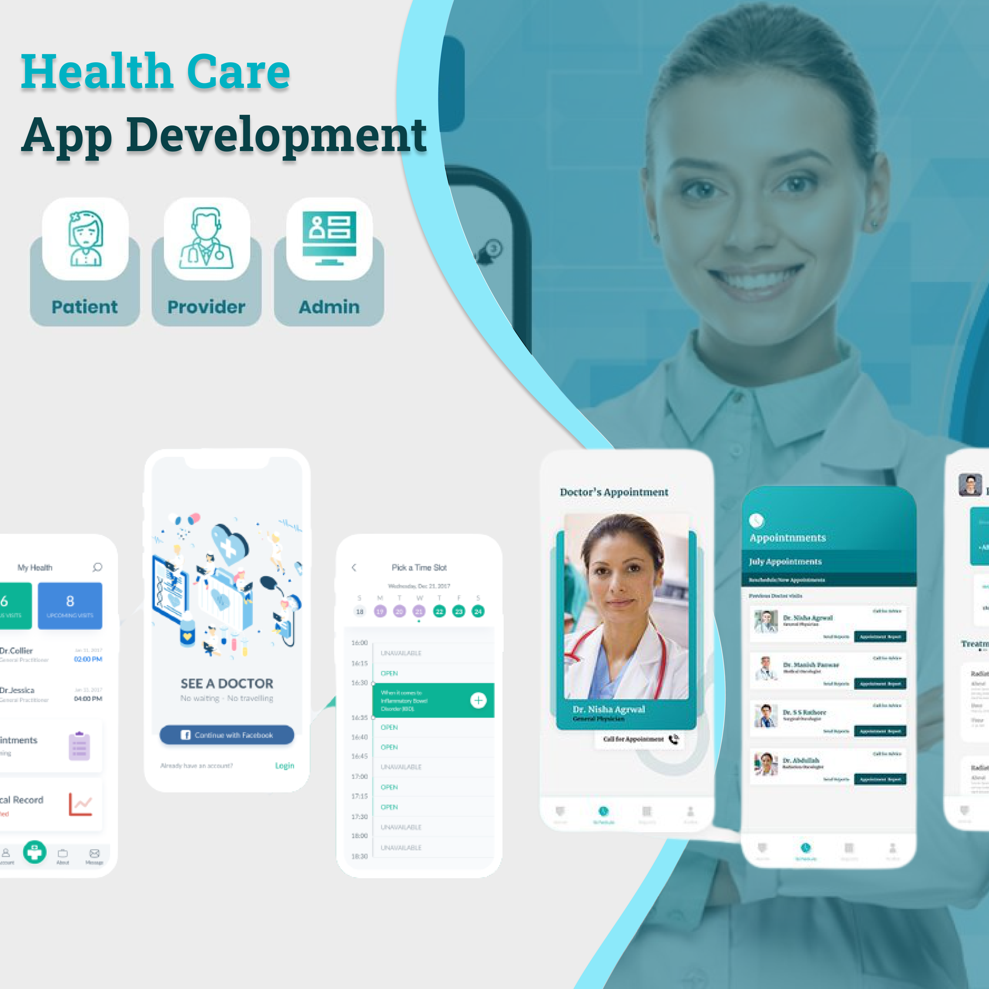 Health care App Development by mTouchlabs official on Dribbble