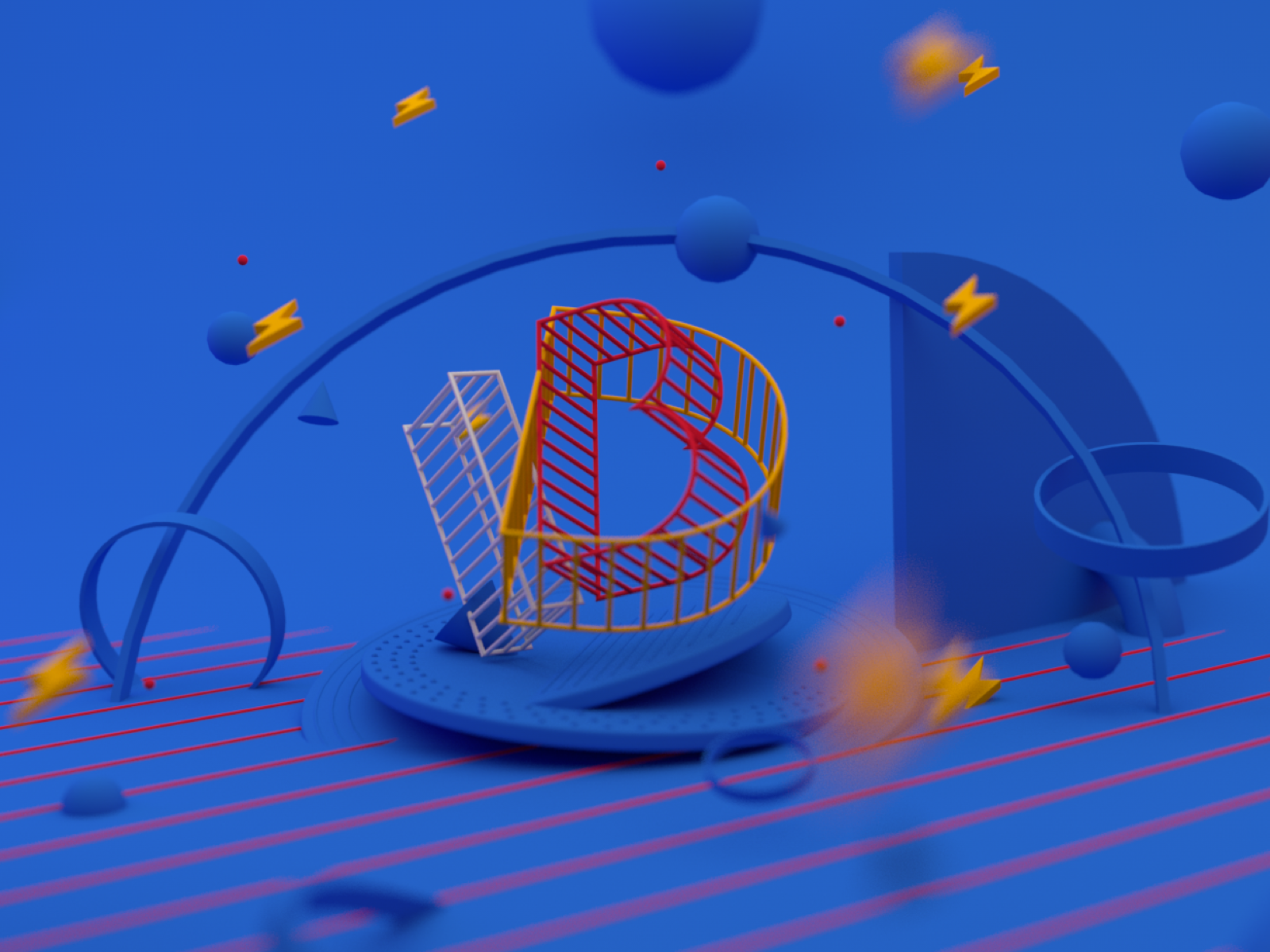 3D Branding exploration by Diego Beltrán on Dribbble