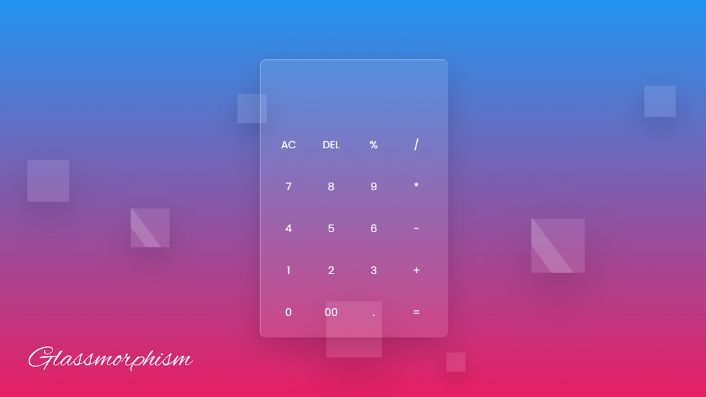 Glassmorphims Calculator using HTML CSS JavaScript by codinglabweb on ...