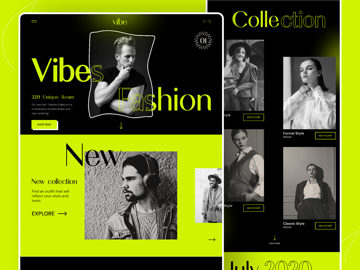 Fashion Landing Page by Sifat Hasan on Dribbble