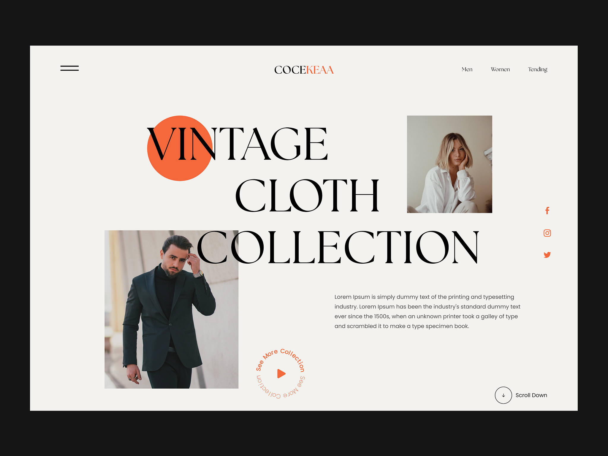 Fashion Landing Page by Jawad on Dribbble