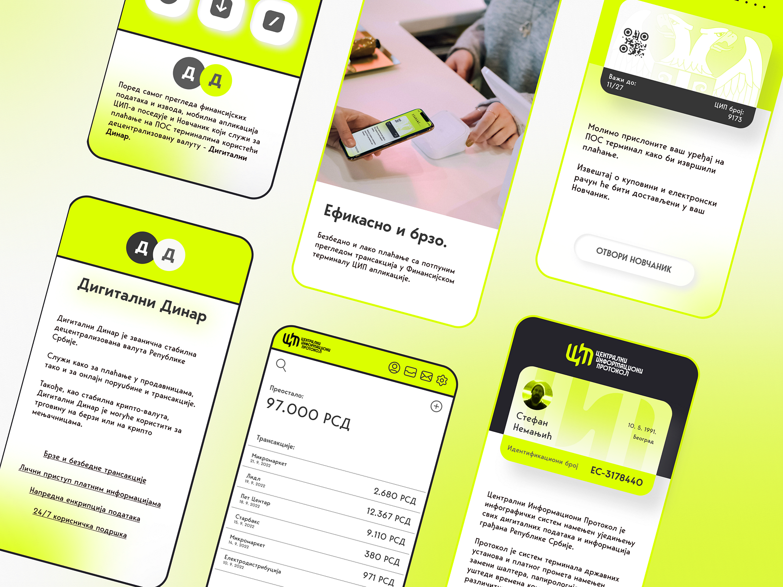 CIP app overview by Stefan Kostić on Dribbble