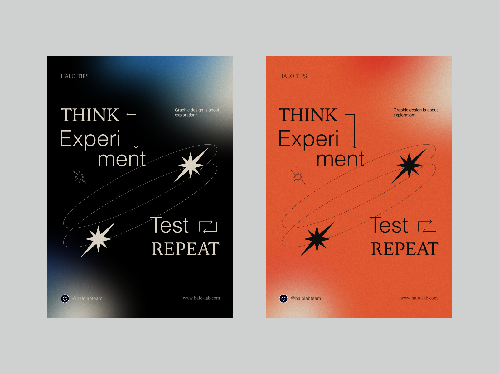 Think. Experiment. Test. Repeat by Halo Branding for HALO LAB on Dribbble