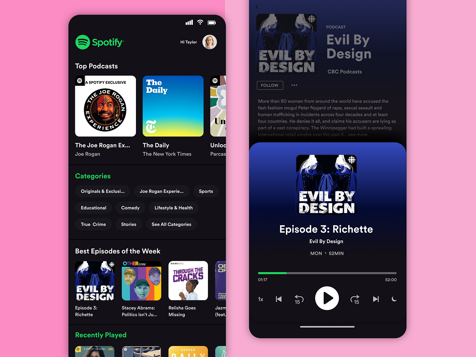 Spotify Redesign Concept by Marie M on Dribbble
