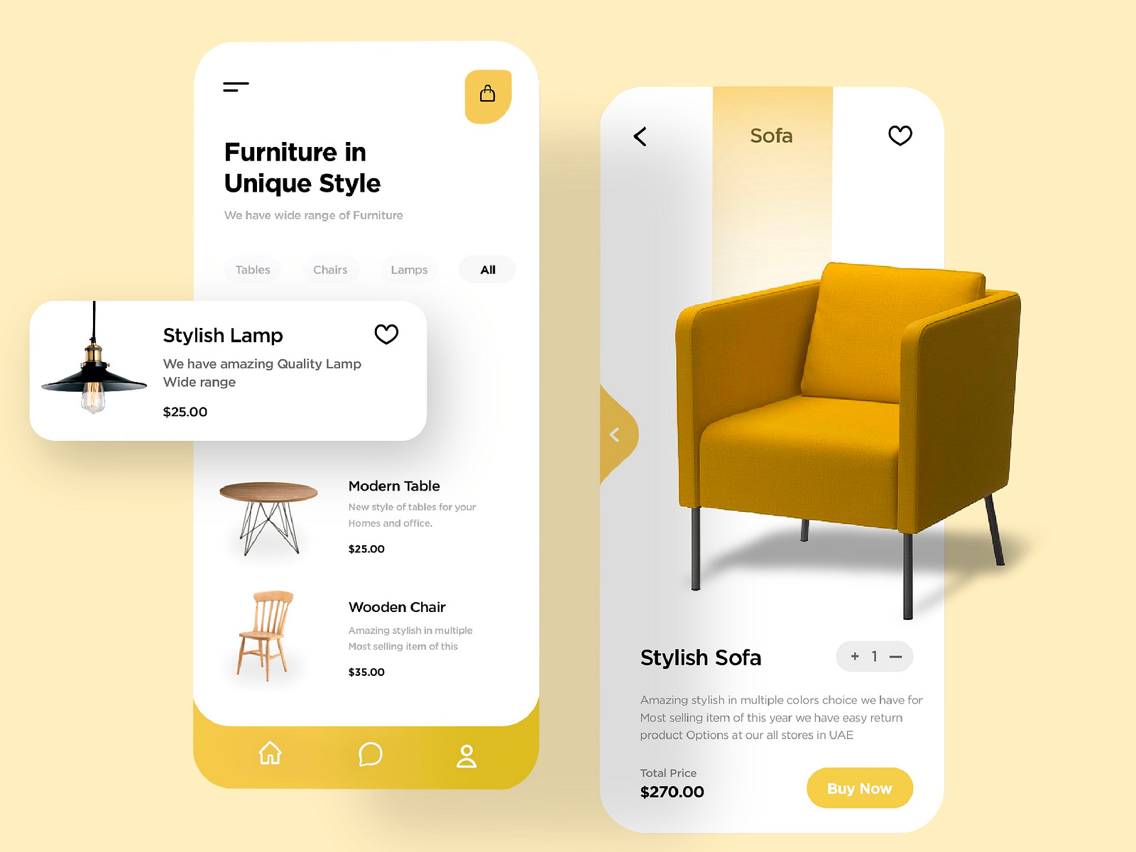 Furniture UI design by Bogdan Falin for QClay on Dribbble
