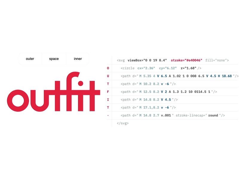 Outfit logo SVG explorer by Andy on Dribbble