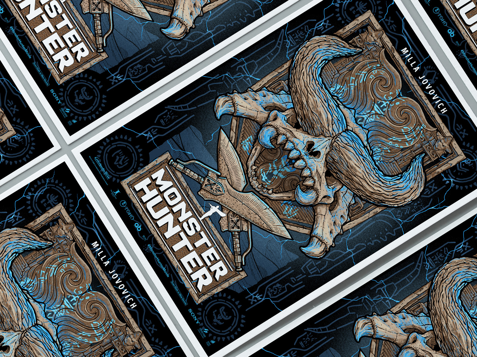 Poster for film Monster Hunter by Albert Fedchenko on Dribbble
