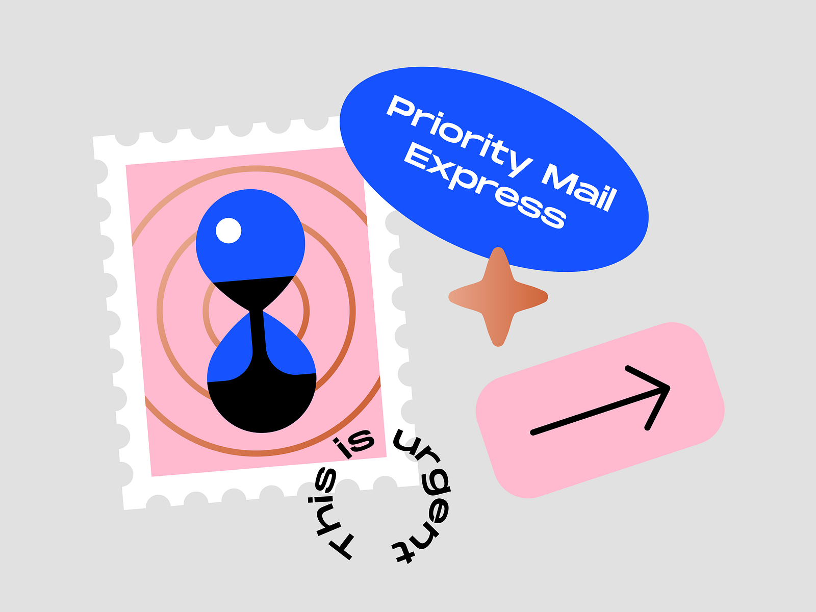 Postmark for urgent letter by Tamara Abramia for Noxtton on Dribbble