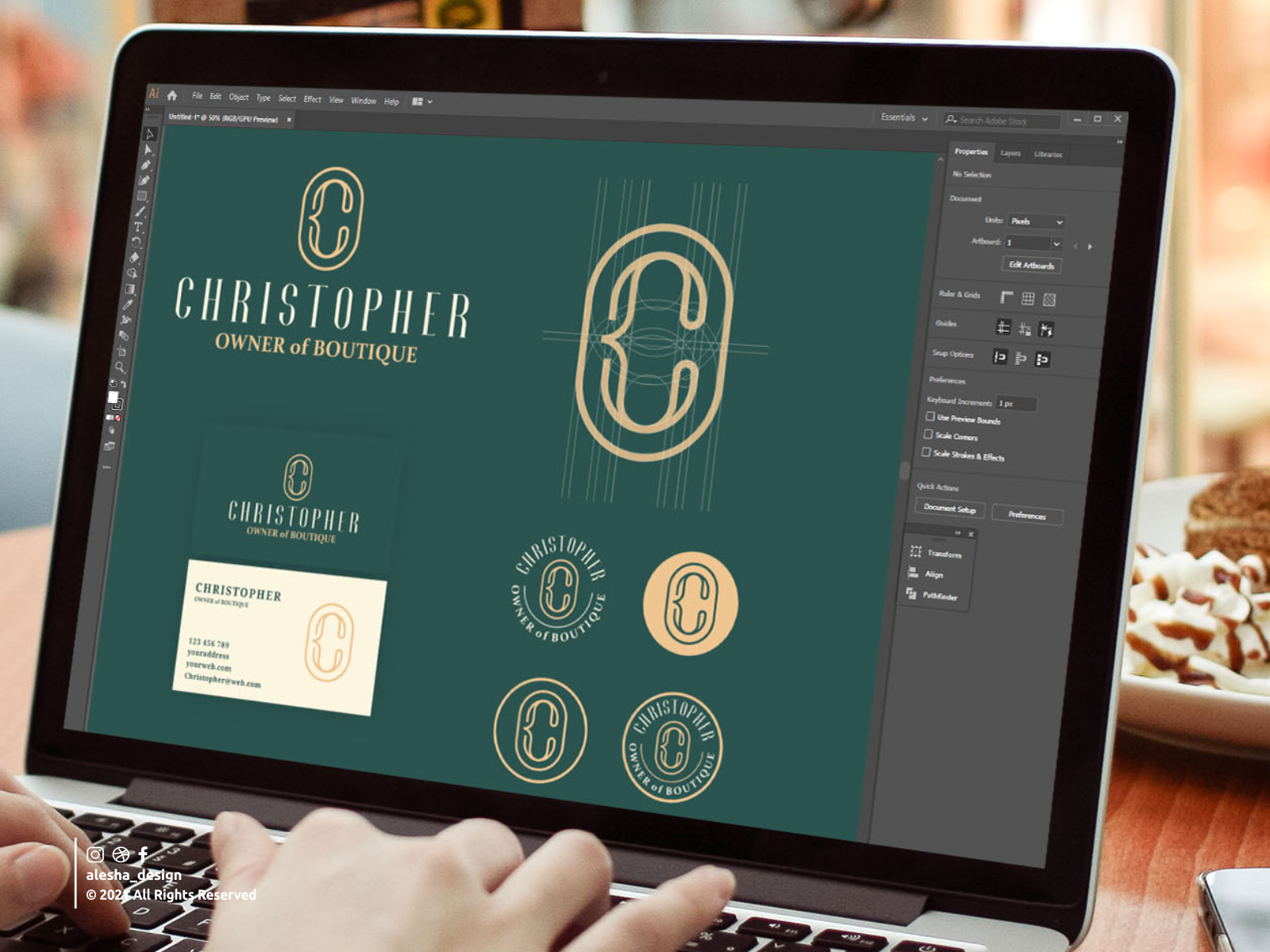 CHRISTOPHER LOGO DESIGN by alesha design on Dribbble
