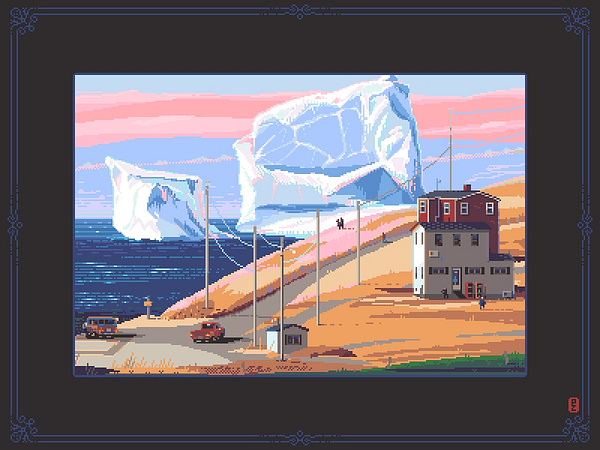 Iceberg come to town [pixel art] by Pako on Dribbble