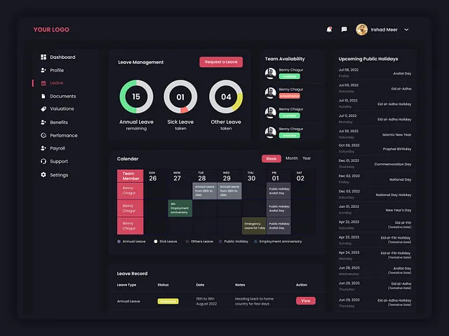 Leave Management designs, themes, templates and downloadable graphic ...