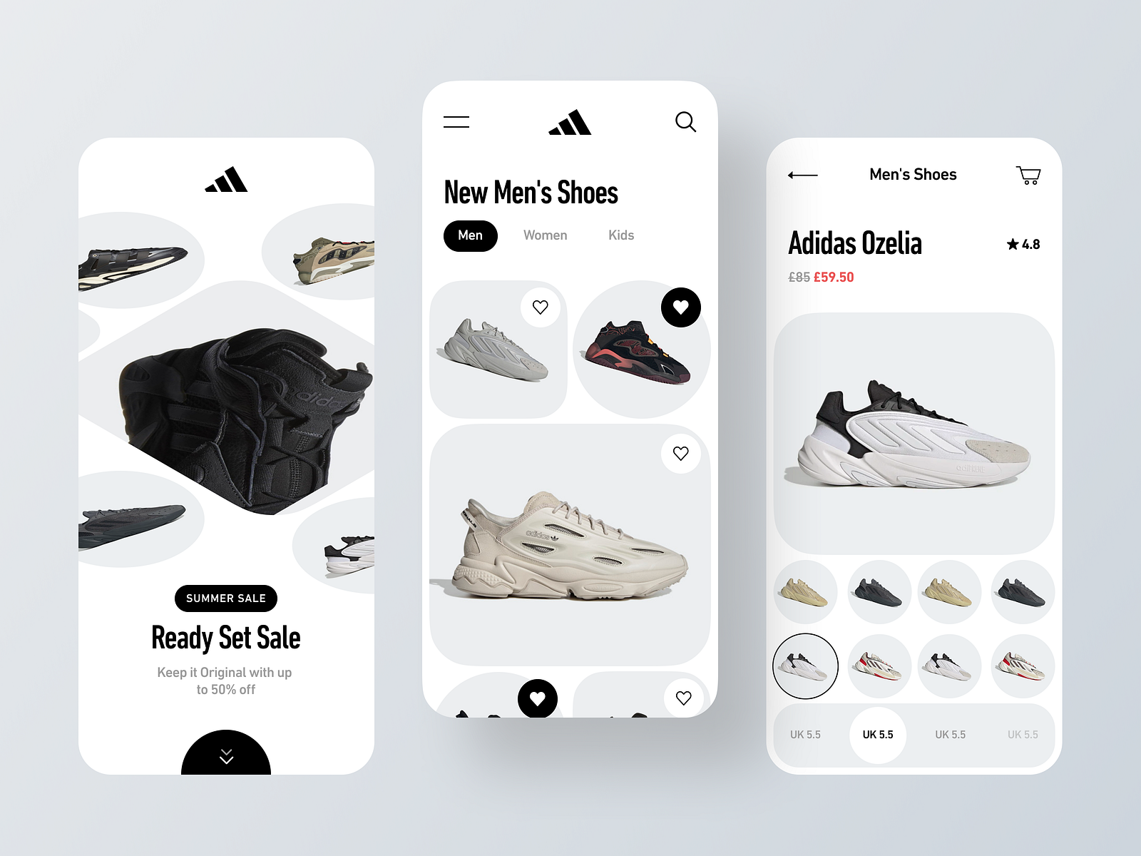 Adidas App Design Concept by Lay – UX/UI and branding on Dribbble