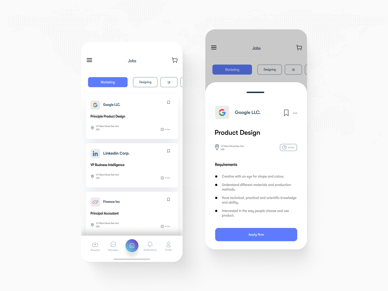 Job Board Design by Yadhu AU on Dribbble