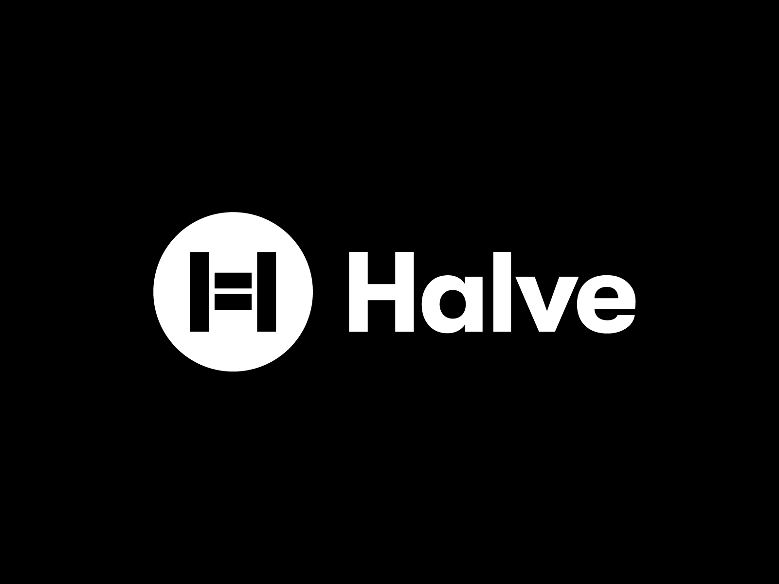 Halve logo design by Milos Bojkovic on Dribbble