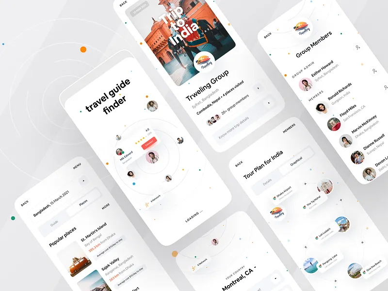 Travel App UI designs, themes, templates and downloadable graphic ...