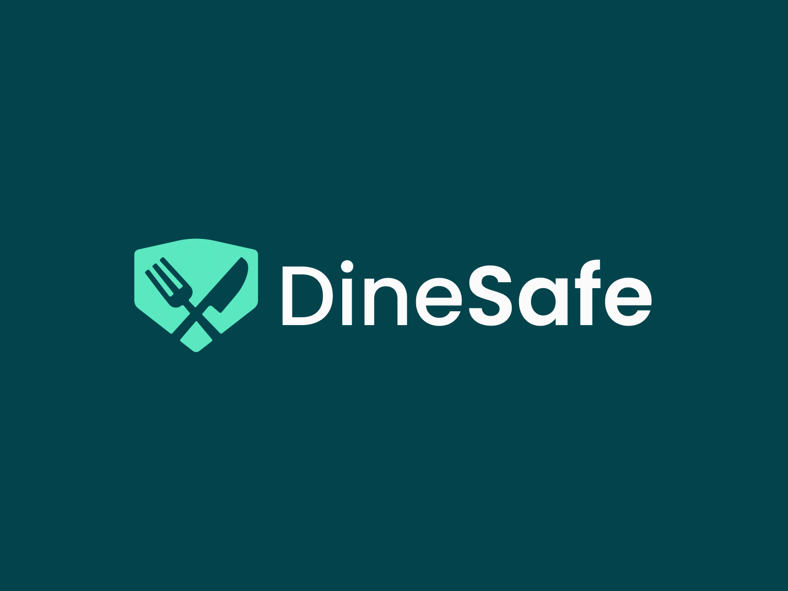 DineSafe Logo by MasterBorn on Dribbble