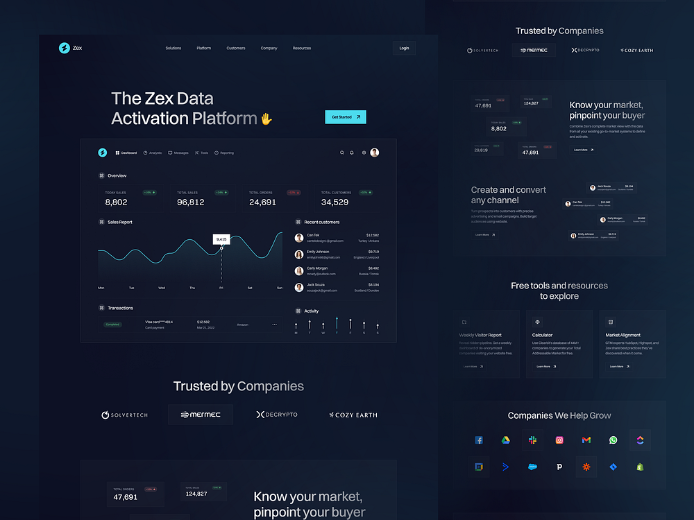 Pica Landing Page Hero by Can Tek on Dribbble