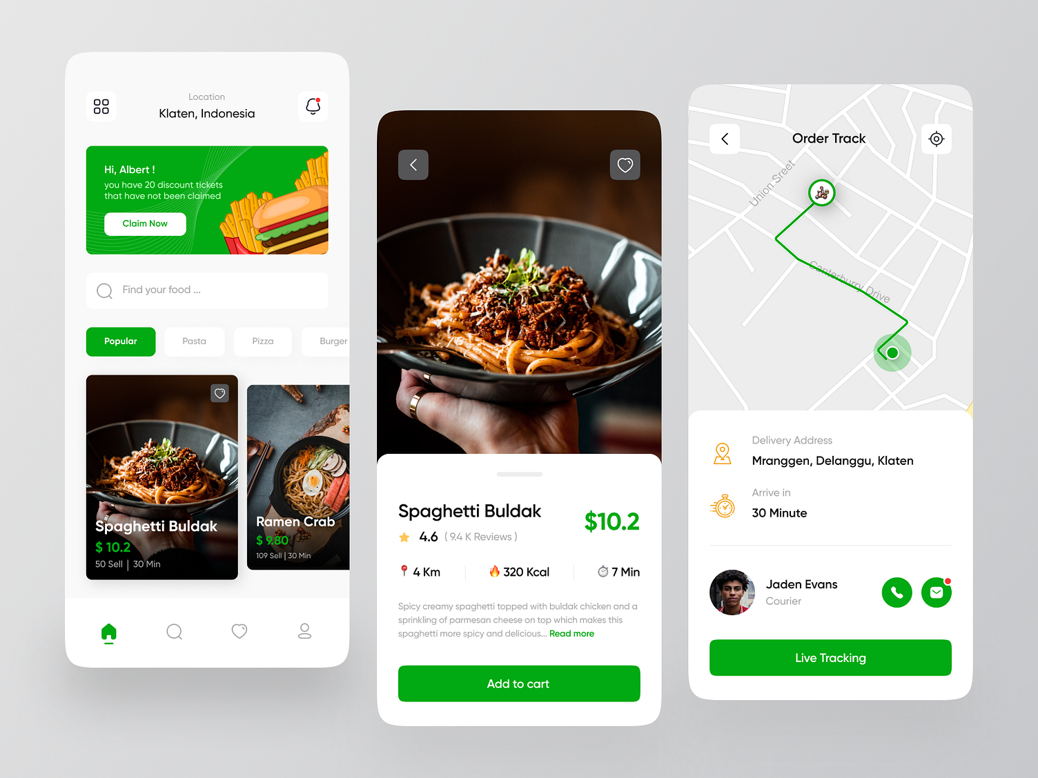 Bestellen - Food Delivery App by Lil Dicky for Odama on Dribbble