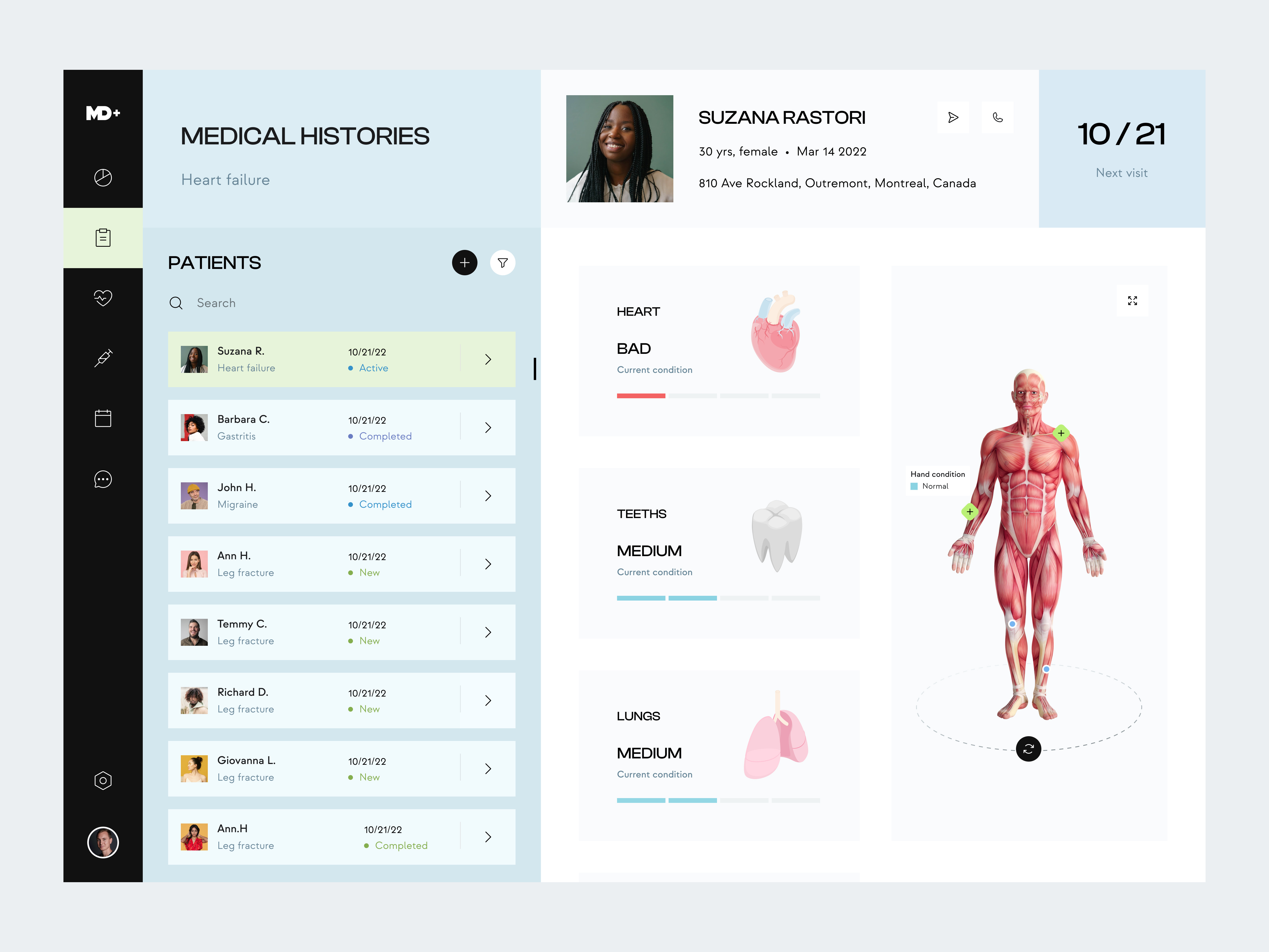 Medical history by Yevhen Ledenov for Ledo on Dribbble