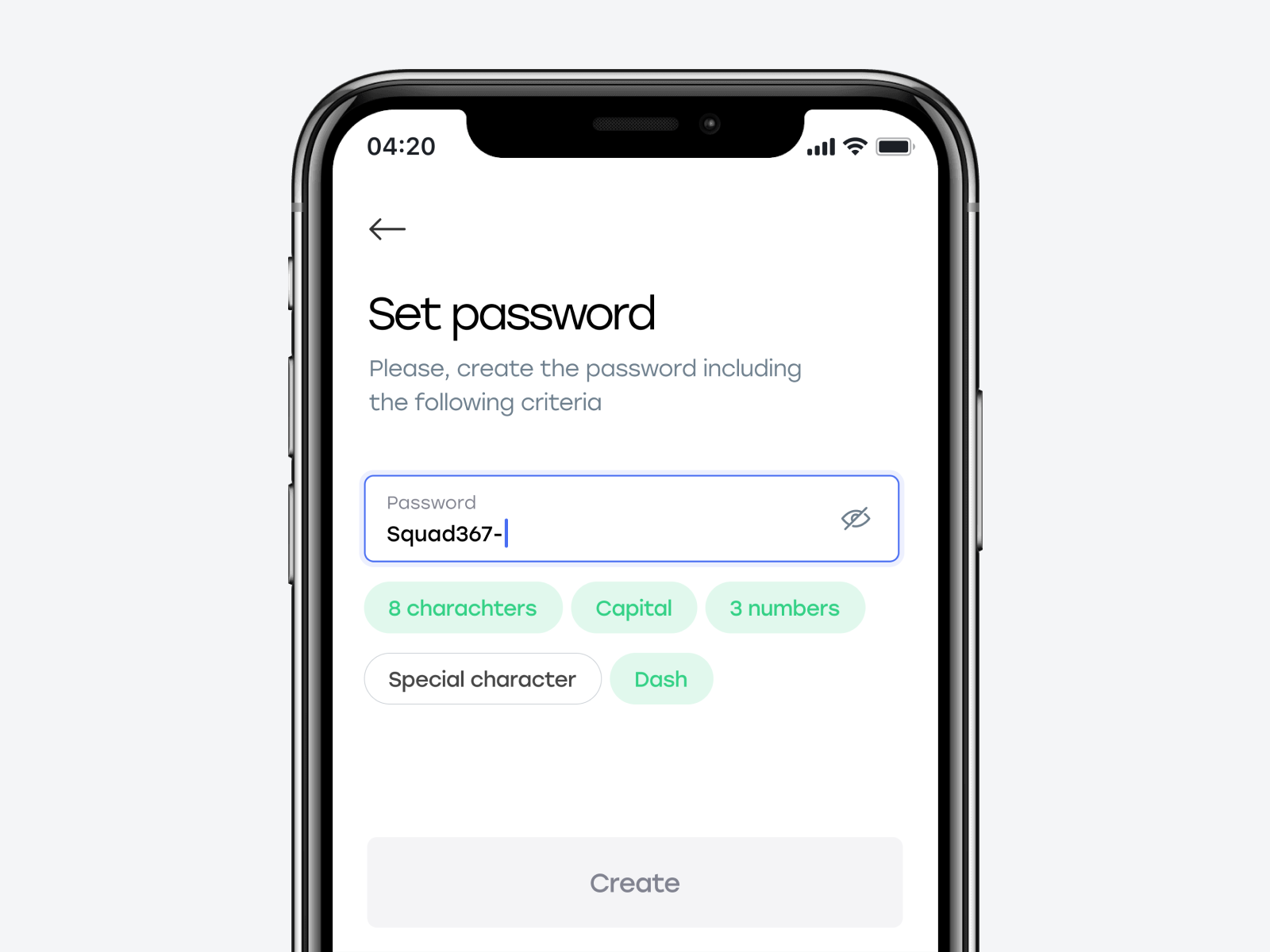 Password UX by Dmytrii Hyriavenko on Dribbble