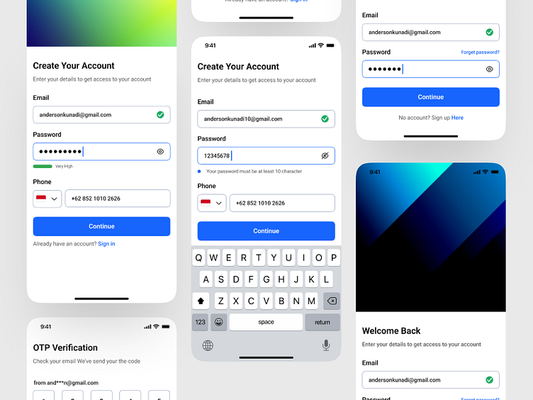 Form Mobile App Design by Anderson Kunadi on Dribbble