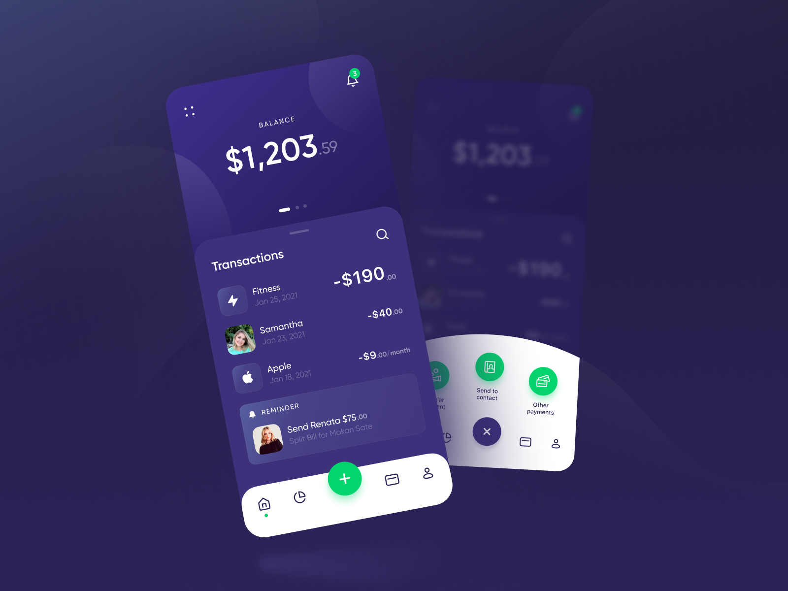 Finance App Visual Exploration by Bululukov on Dribbble